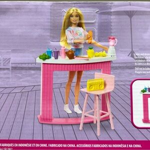 Barbie | Toys | Barbie Smoothie Bar Toy Set Barbie Furniture ...